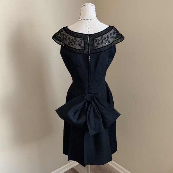 Parnes Feinstein | Dresses | Vintage 5s Parnes Feinstein Beaded Big Bow ...